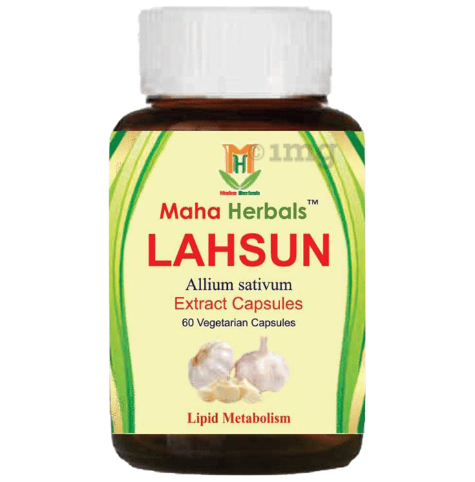 Maha Herbals Lahsun Extract Vegetarian Capsule: Buy bottle of 60.0 ...