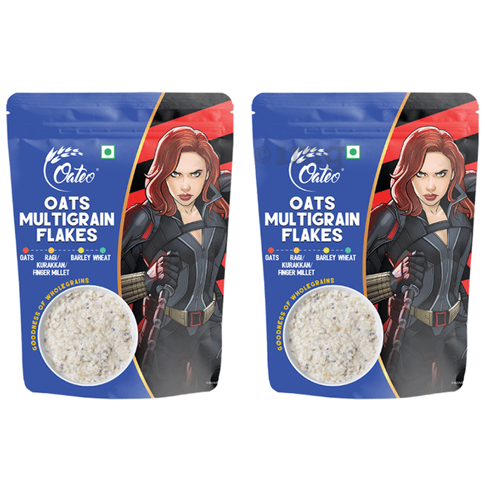 Oateo Oats Multigrain Flakes (500gm Each): Buy combo pack of 2.0 Packs ...
