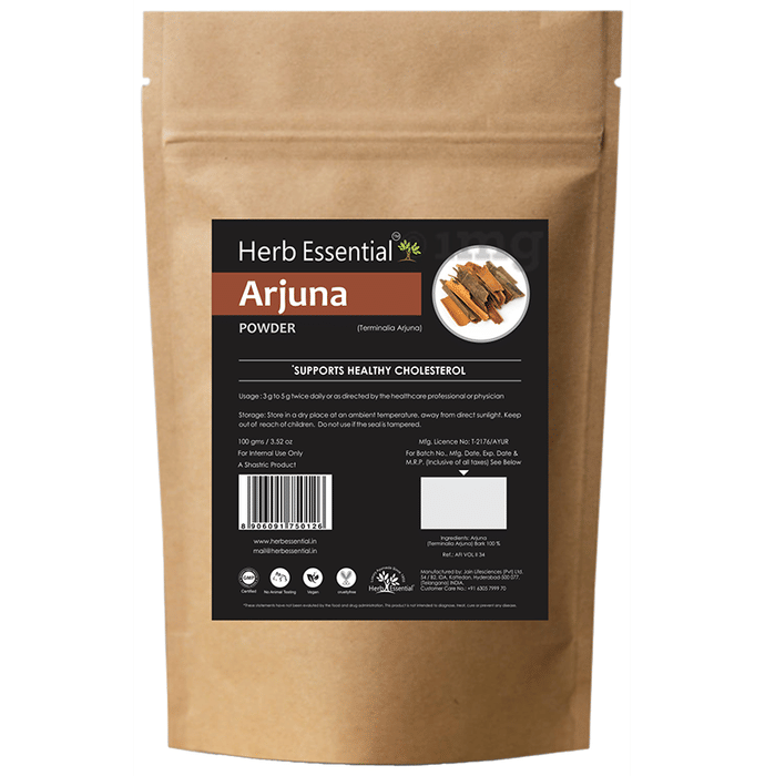 Herb Essential Arjuna (Terminalia Arjuna) Powder: Buy packet of 100.0 ...