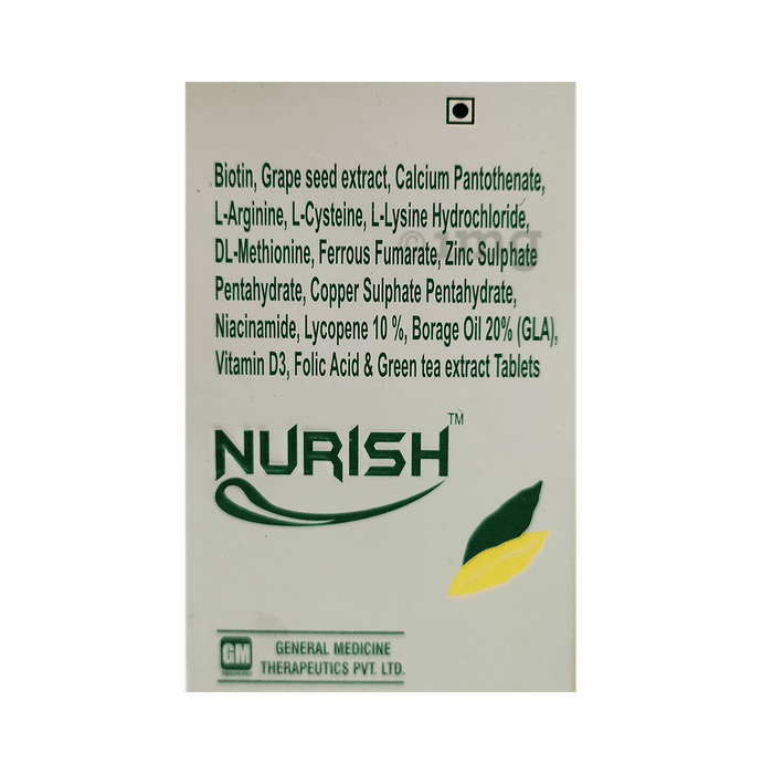 Nurish Tablet: Buy bottle of 30 tablets at best price in India | 1mg