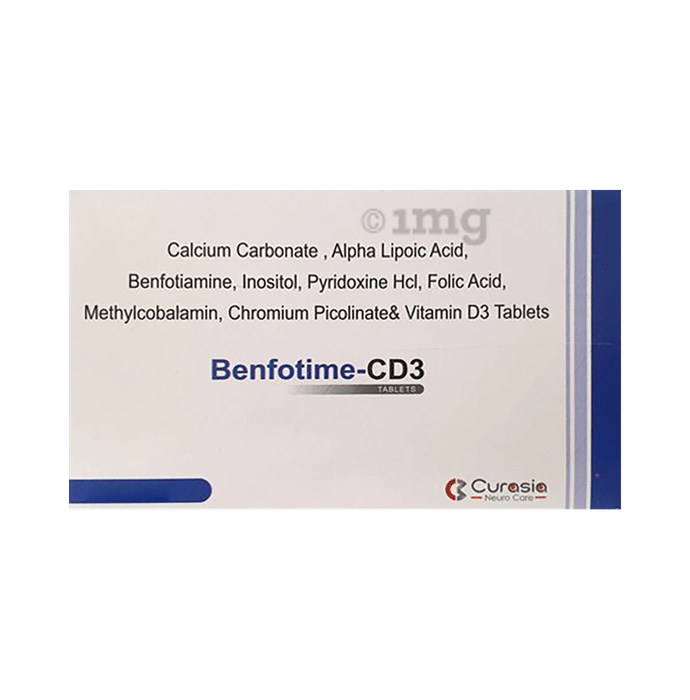 Benfotime-CD3 Tablet: Buy strip of 10 tablets at best price in India | 1mg