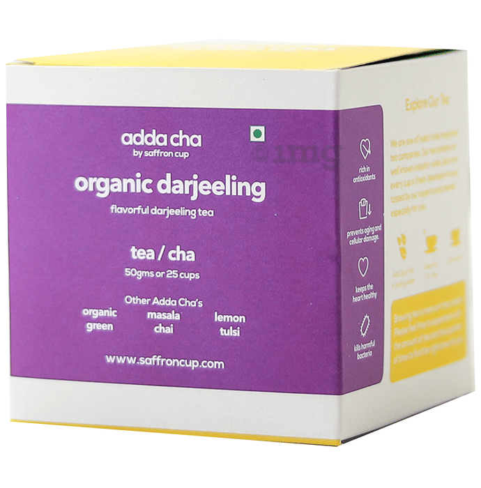 Adda Cha Organic Darjeeling Tea: Buy box of 50.0 gm Leaves at 𝗯𝗲𝘀𝘁 ...