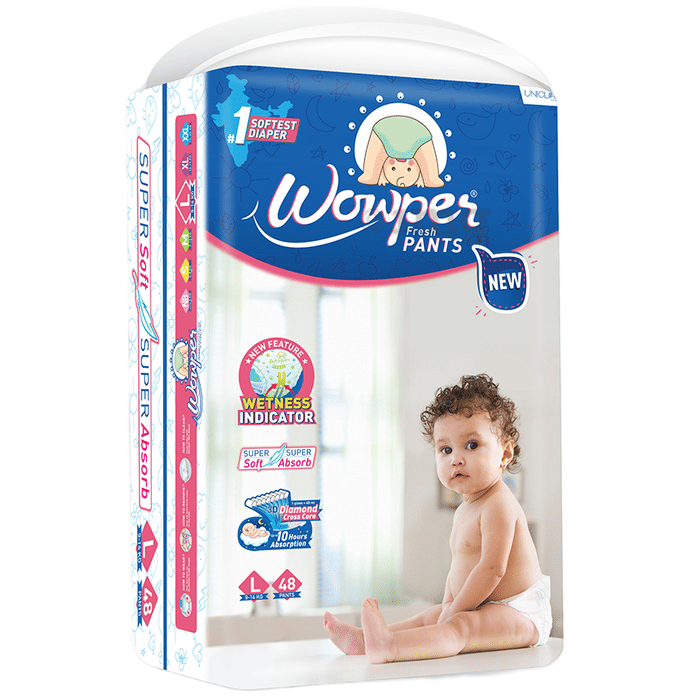 Wowper Fresh Pants New Large (48 Pieces Each): Buy combo pack of 2.0 ...