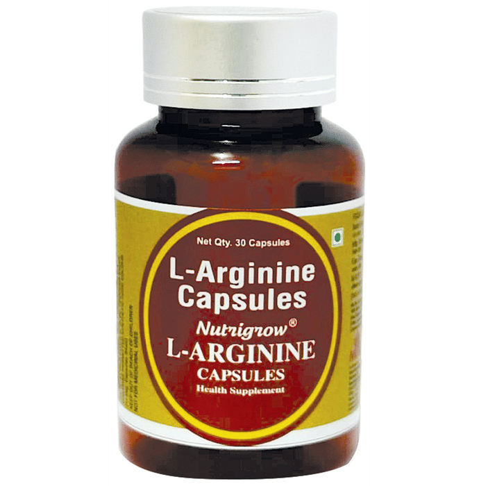 Nutrigrow L-Arginine Capsule: Buy bottle of 30.0 capsules at 𝗯𝗲𝘀𝘁 𝗽𝗿𝗶𝗰𝗲 ...