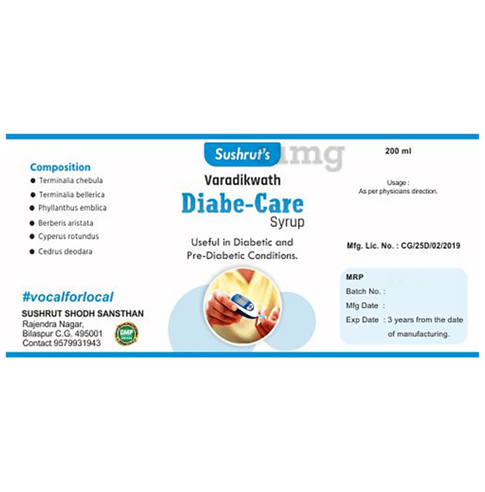 Sushrut's Varadhikwath Diabe-Care Syrup: Buy bottle of 200.0 ml Syrup ...