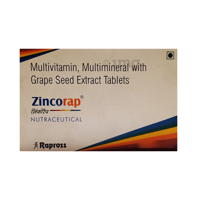 Zincorap Tablet: Buy strip of 15 tablets at best price in India | 1mg