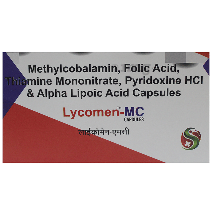 Lycomen-MC Capsule: Buy strip of 10.0 capsules at 𝗯𝗲𝘀𝘁 𝗽𝗿𝗶𝗰𝗲 in India | 1mg