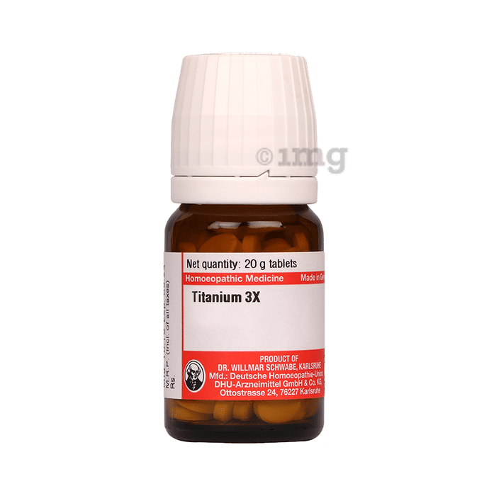 Dr Willmar Schwabe Germany Titanium Trituration Tablet 3X: Buy bottle ...