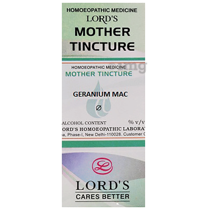 Lord's Geranium Mac Mother Tincture Q: Buy bottle of 30.0 ml Mother ...