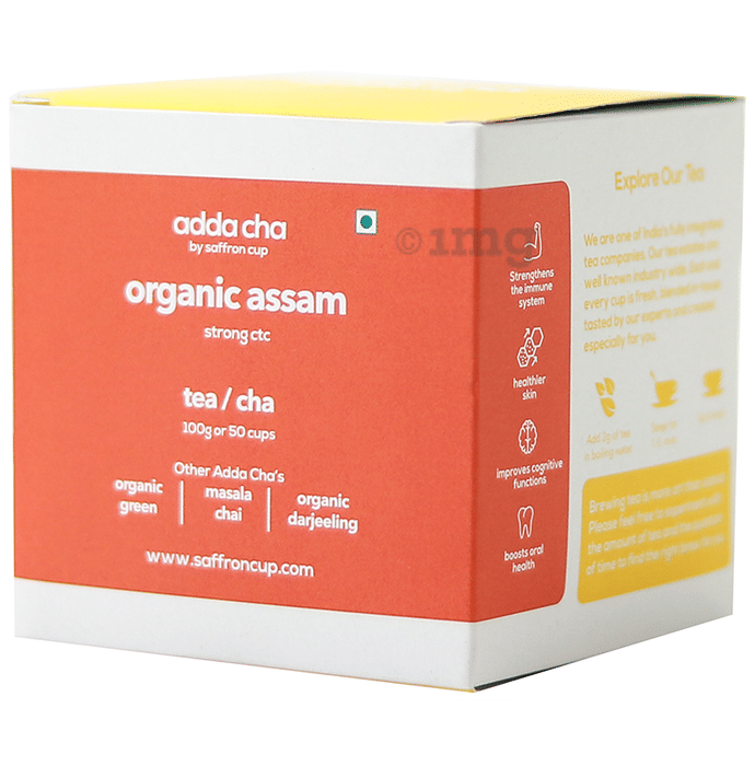 Adda Cha Organic Assam Tea: Buy box of 100.0 gm Leaves at best price in ...