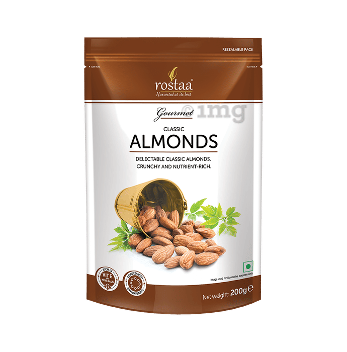 Rostaa Gourmet Almonds Classic: Buy packet of 200 gm Dry Fruits at best ...